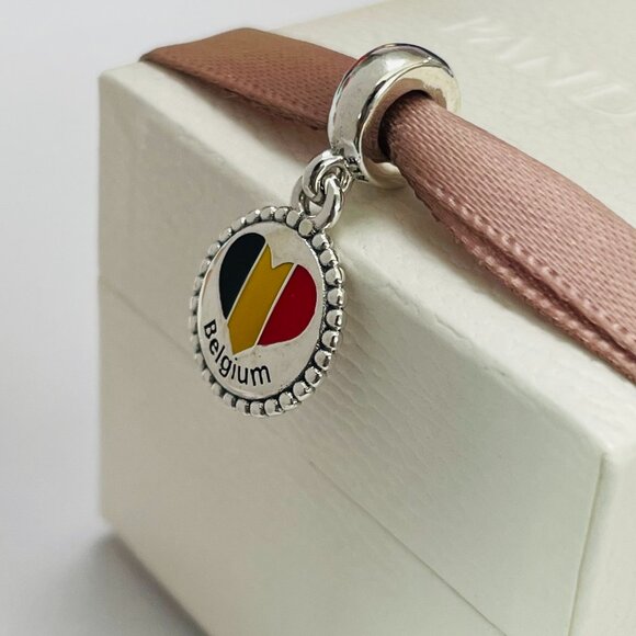 Pandora | Jewelry | Pandora Belgium Flag Exclusive Charm Pendant | Poshmark